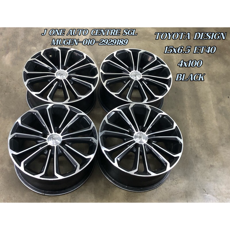 USED RIM TOYOTA DESIGN 15 INCH FOR TOYOTA VIOS YARIS PERODUA MYVI ALZA ...