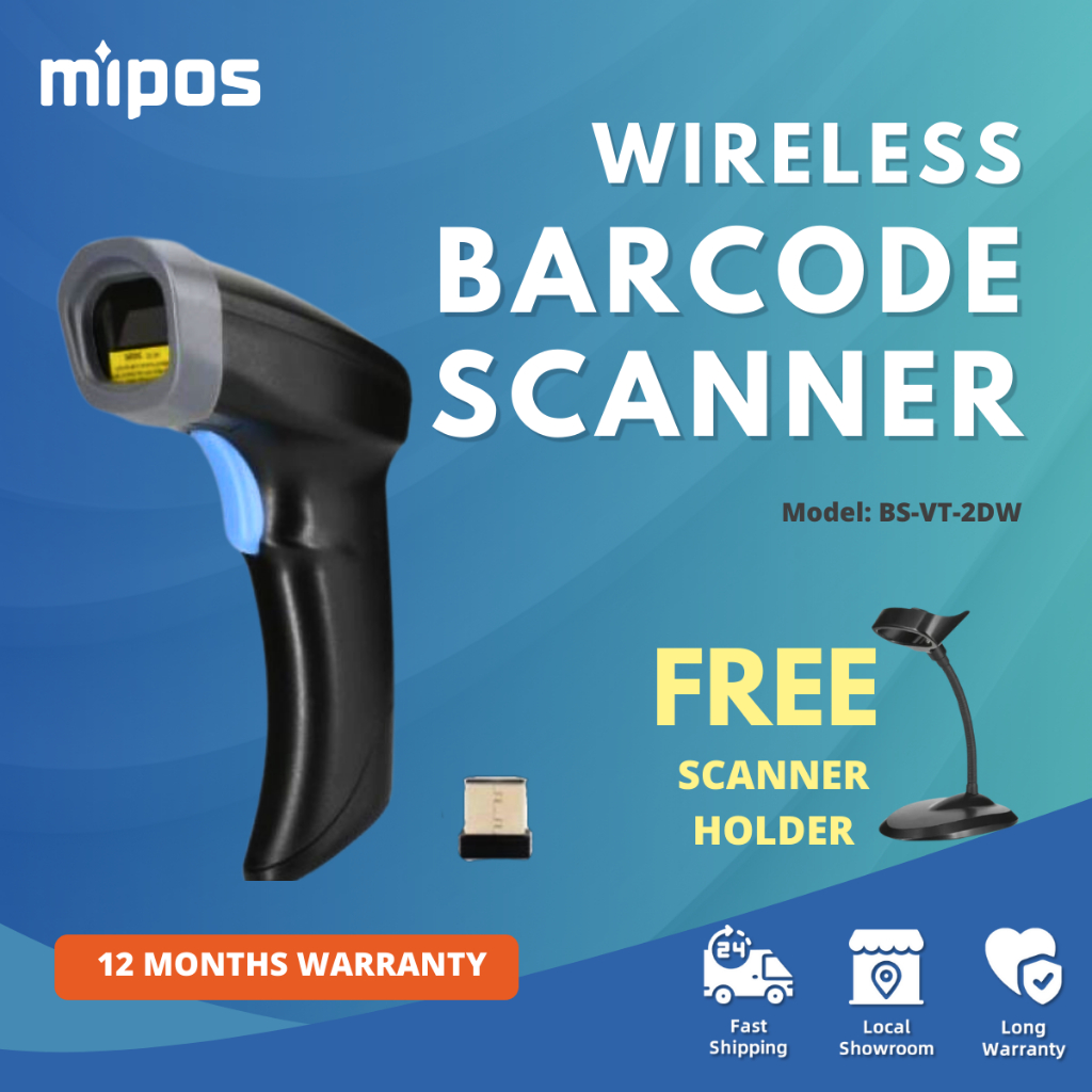 Barcode Scanner Wireless | QR Code 2D Barcode Scanner | Shopee Malaysia