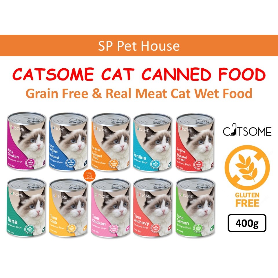 Catsome Grain Free Cat Canned Food 400g / Catsome Real Meat Ingredients ...