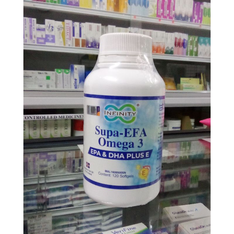 🌿 | Infinity Supa-EFA Omega 3 EPA & DHA PLUS E ( 120 softgel ) | Shopee Malaysia