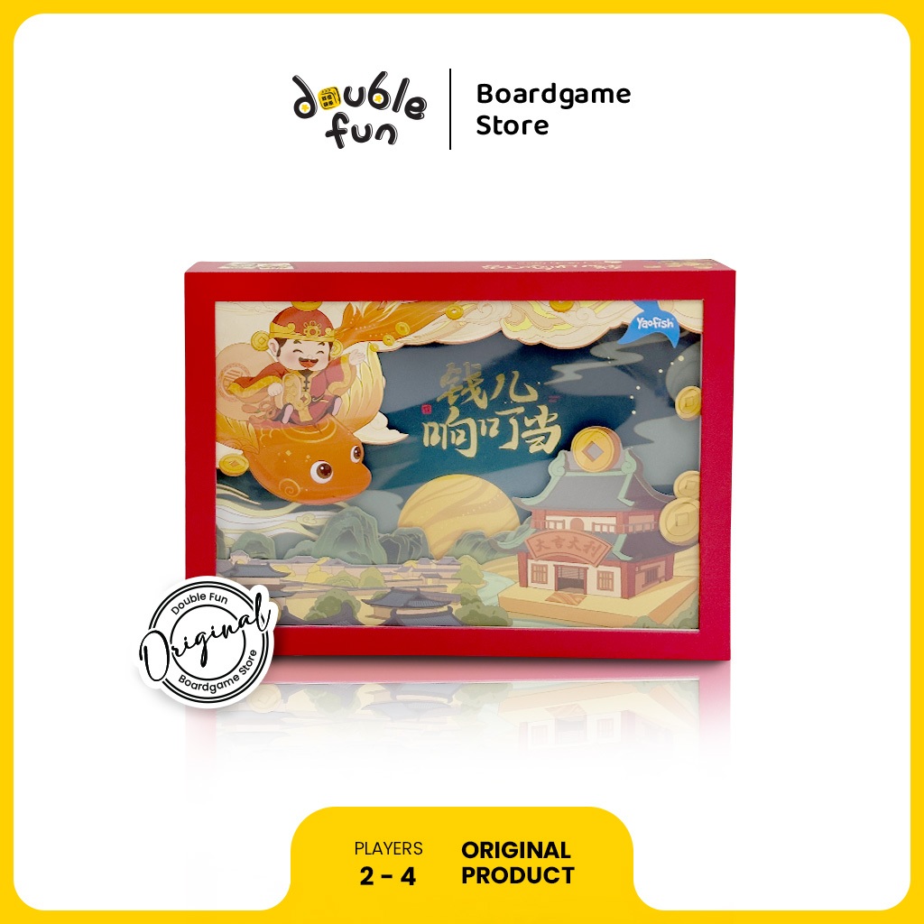 [Double Fun Boardgame] 钱儿响叮当（豪华版）ORIGINAL 国风大富翁桌游 | Shopee Malaysia