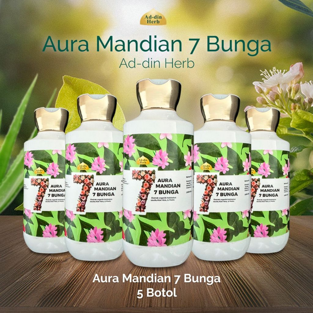 {OFFICIAL HQ} 5 BOTOL AURA MANDIAN 7 BUNGA // SABUN MANDIAN // SABUN ...