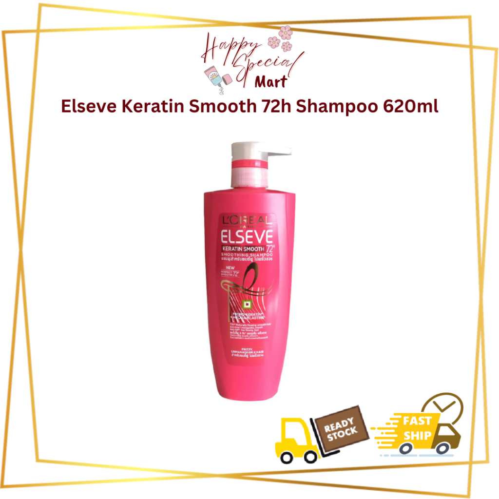 ORIGINAL | CLEARANCE STOCK | L'OREAL ELSEVE KERATIN SMOOTH 72H SHAMPOO ...