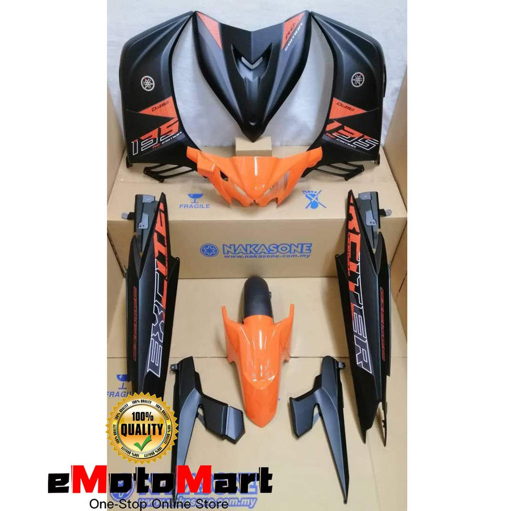 (READY STOCK) YAMAHA LC V4 LC V6 COVER SET DESIGN EXCITER RC ORANGE #STICKER TANAM | Shopee Malaysia
