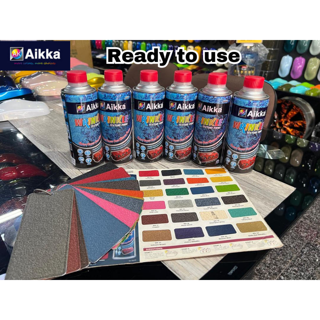 AIKKA WRINKLE PAINT READY TO USE - FOR SPRAY GUN ONLY | Shopee Malaysia