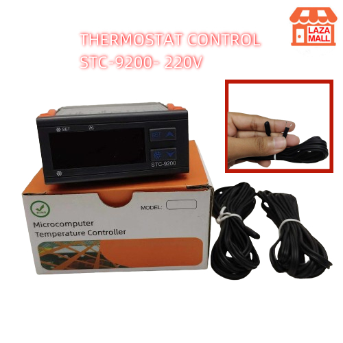 THERMOSTAT CONTROL/STC-9200/220V/TEMPERATURE CONTROLLER/FREEZER/REFRIGERATOR/DEFROST/SKRIN LCD ...