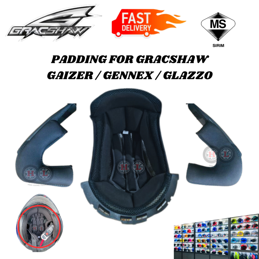 GRACSHAW ORIGINAL INNER PADDING FOR GAIZER / GENNEX / GEOMAX / GLAZZO ...