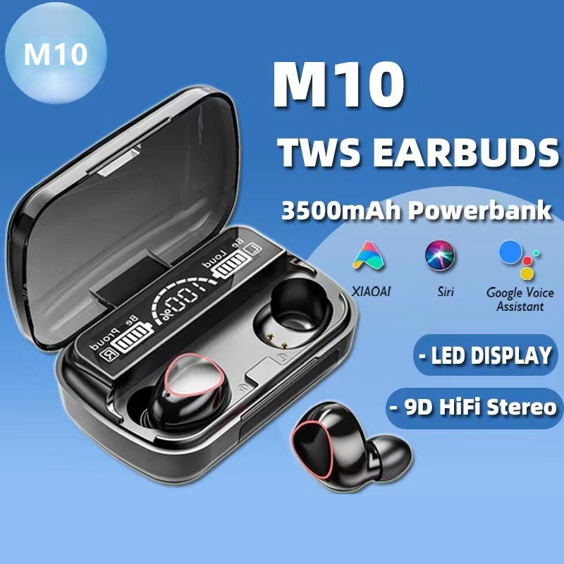 M10 Headphone TWS Earphone Bluetooth With Microphone For Wireless ...