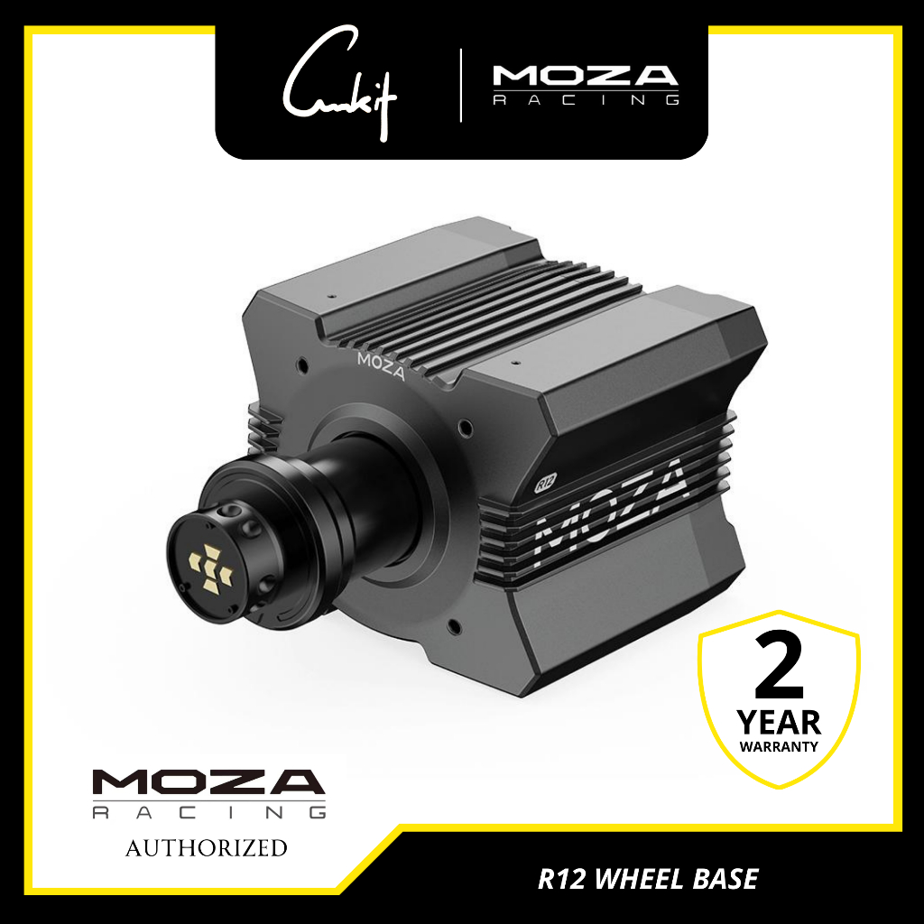 08.08 SALE 】MOZA Racing R12 Wheel Base 12NM Direct Drive Racing ...