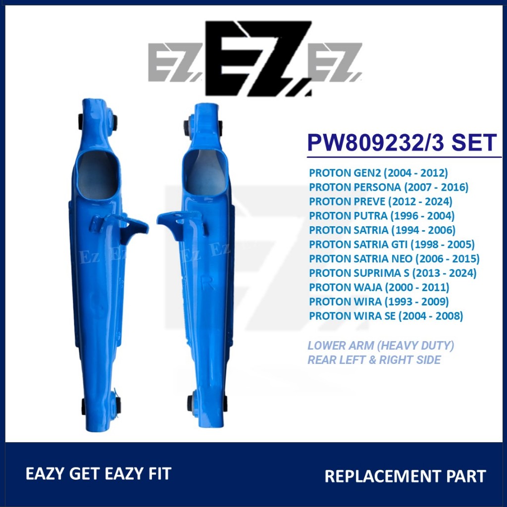 HEAVY DUTY REAR LOWER ARM SET PROTON WIRA WAJA GEN2 PERSONA PREVE PUTRA ...