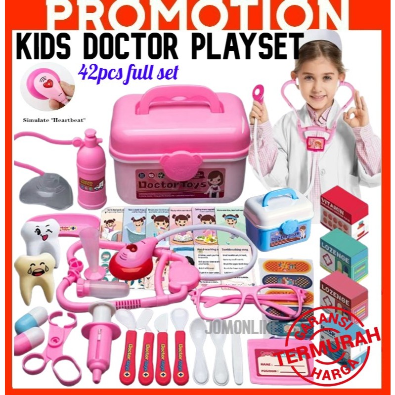 ~Dari KL~ Set Mainan Doktor Kanak-Kanak | Role Play Perubatan & Gigi ...