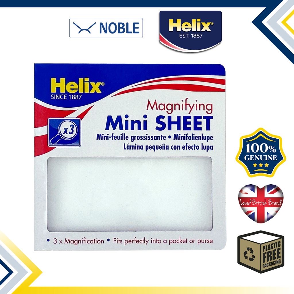 Helix Mini Magnifying Sheet | 3x Magnifier | Pocket-Sized | Lightweight ...