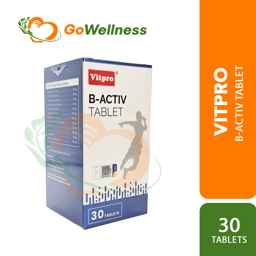 VITPRO B-ACTIV TABLET | Vitamin B | Multivitamin & Multi-Mineral ...