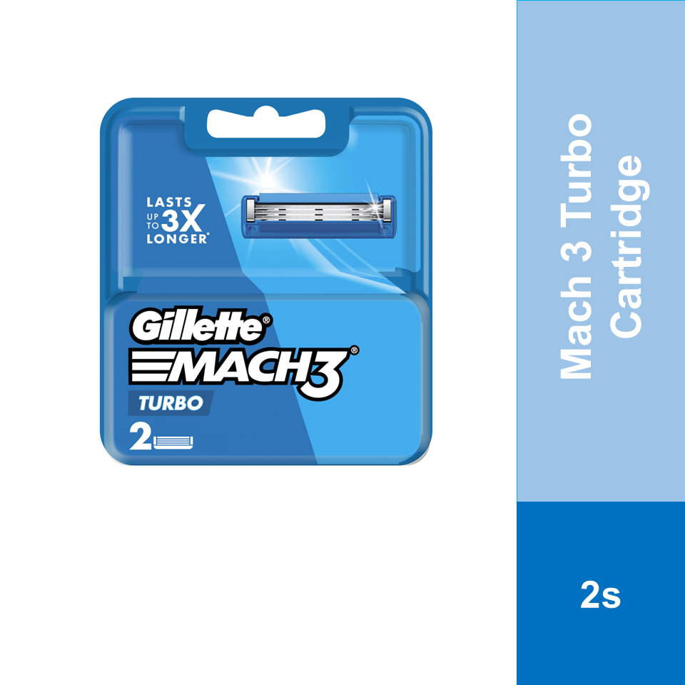 Gillette Mach3 Turbo Razor Cartridges 2s | Shopee Malaysia