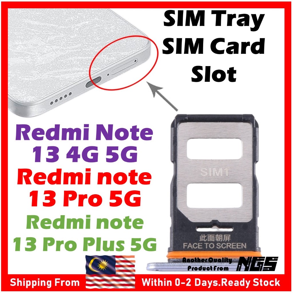 SIM Tray SIM Card Holder SIM Card Adapter For XIAOMI Redmi Note 13 4G ...