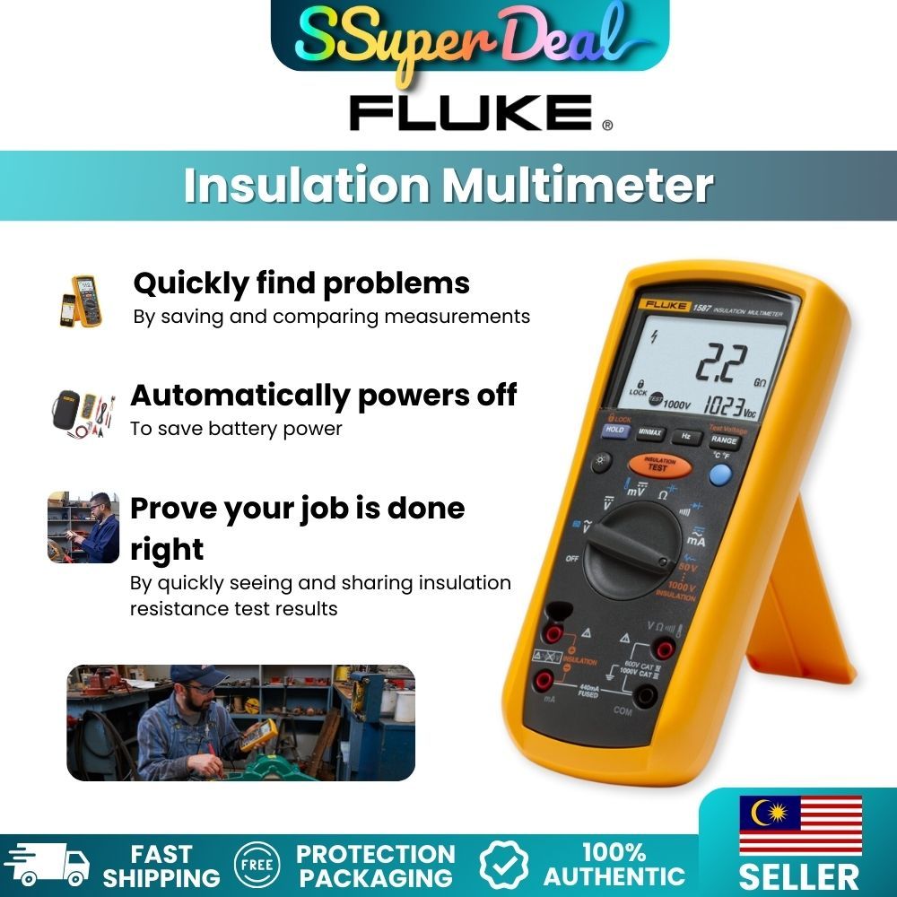 Fluke 1587 FC Insulation Multimeter | Shopee Malaysia