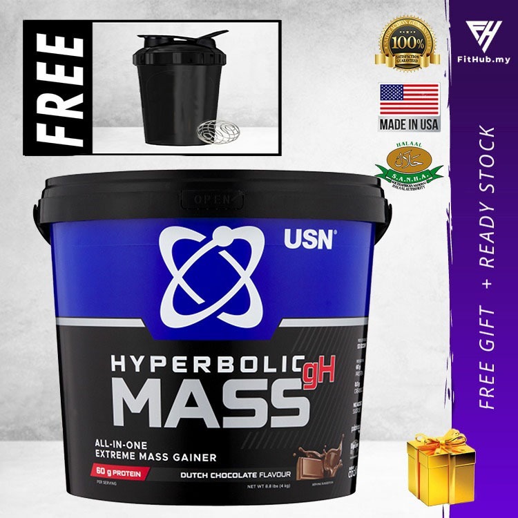 USN Hyperbolic Mass 4kg & 6kg – Super Mass Gainer All In One Mass ...