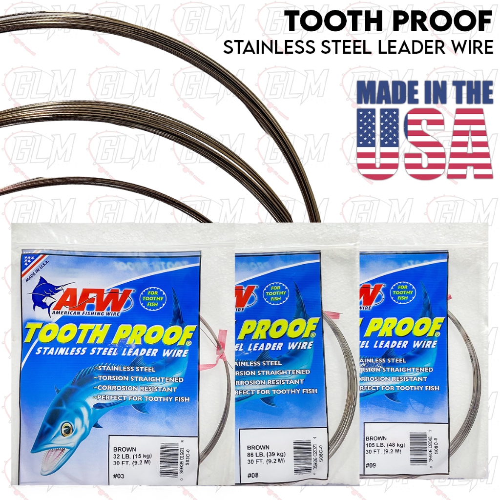 AFW Tooth Proof Stainless Steel Leader Wire FOR FISHING | Shopee Malaysia