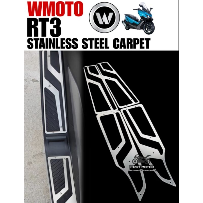WMOTO RT3 RT 3 STAINLESS STEEL CARPET MODIFY MODIFIED ACCESSORIES ...