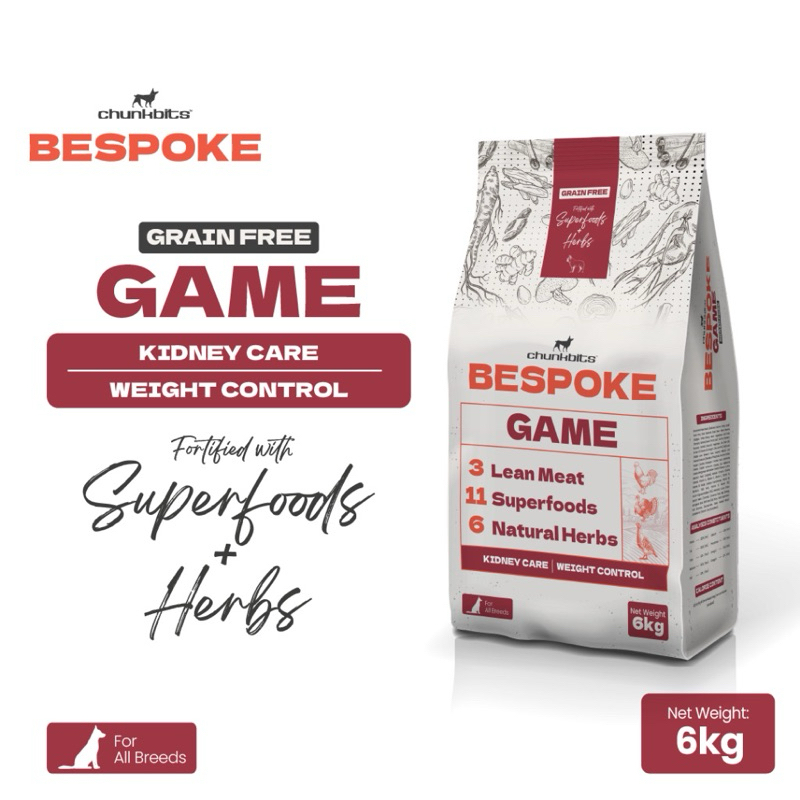 Chunkbits Bespoke Game 6kg Dog Food kidney care weight control | Shopee ...