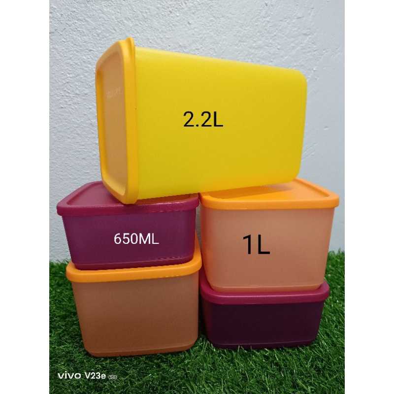 TUPPERWARE SO FRESH SQUARE (5PCS/SET) | Shopee Malaysia