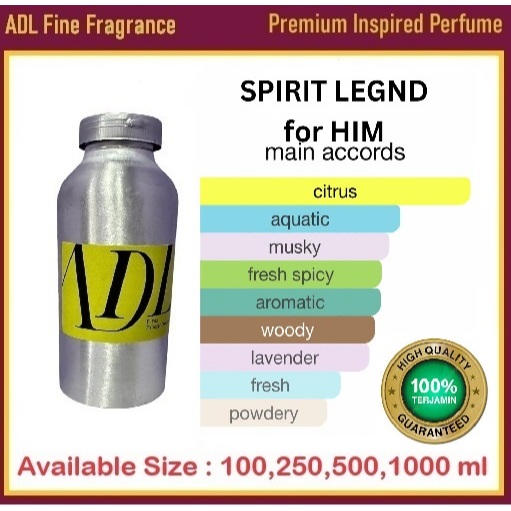 SPIRIT LEGND - Pure Pati / Extract Perfume - Untuk Spray, Roll Perfume ...