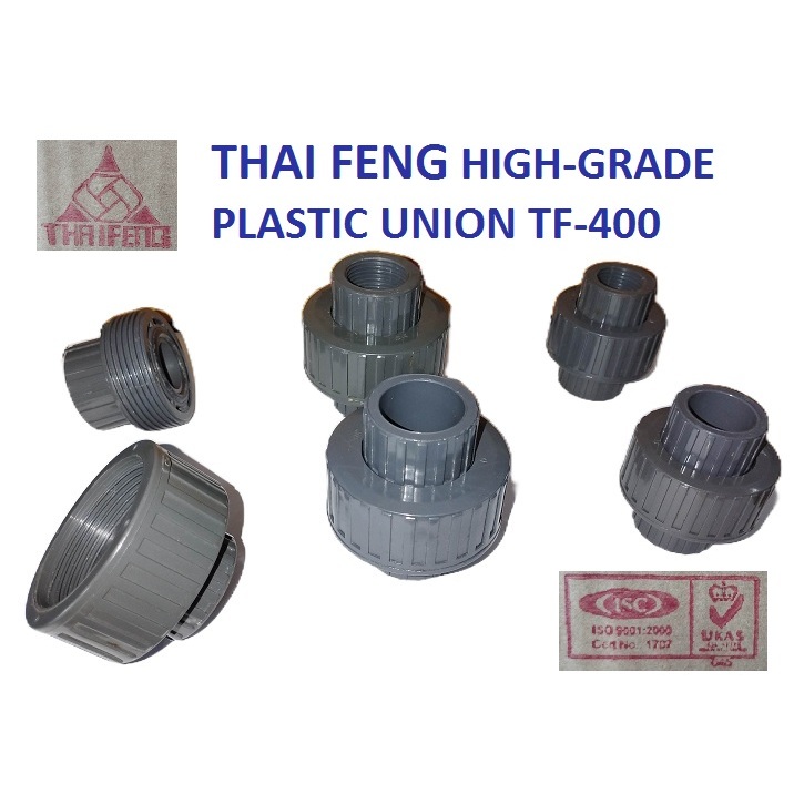 [1 PC] THAI FENG TF-400 HIGH GRADE PLASTIC UNION PVC PIPE UNION ...