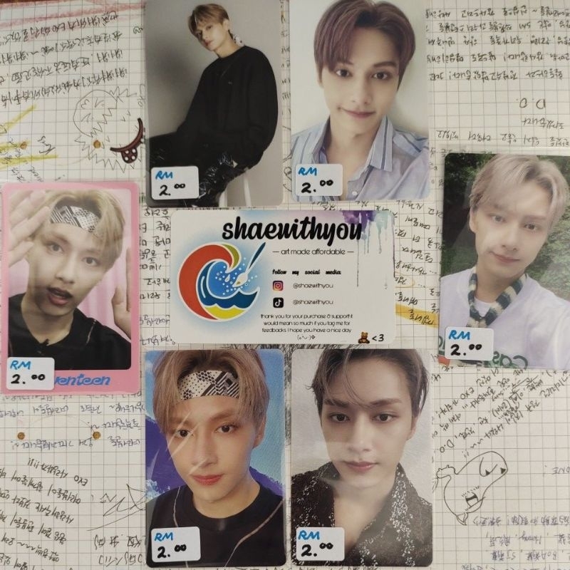 SEVENTEEN SVT Jun Junhui Official Photocard | Shopee Malaysia