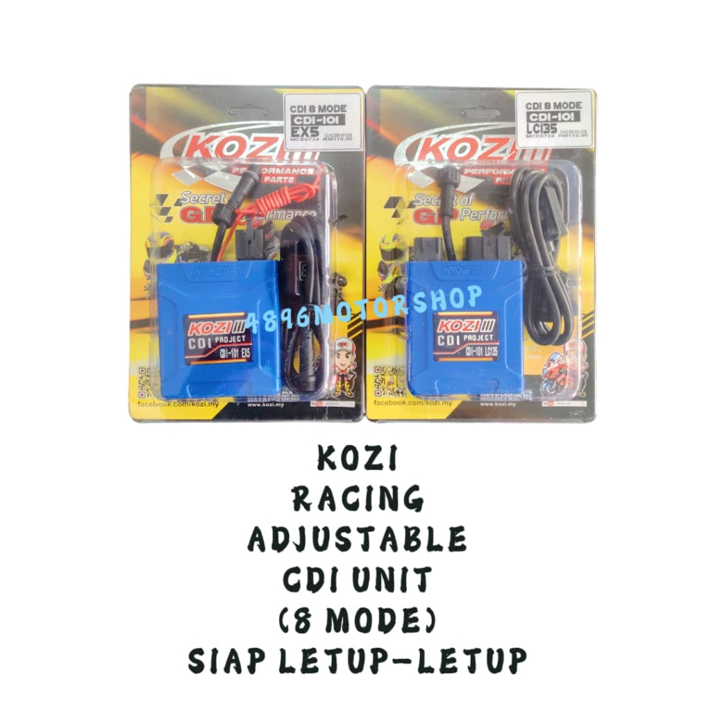 ( 8 MODE LETUP LETUP ) KOZI RACING ADJUSTABLE CDI UNIT LC135 LC V1-V7 ...
