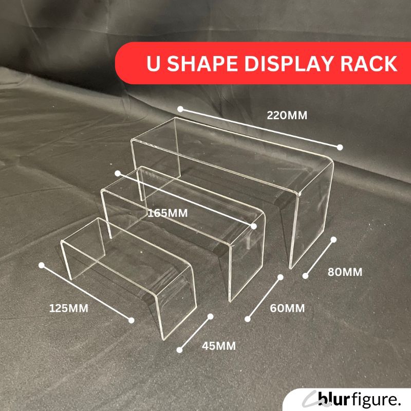 U shape Display Stand/ Clear Acrylic Rack/ Products & Model showcase ...