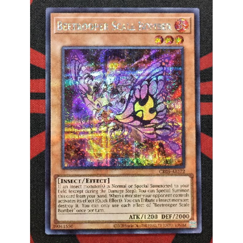 YUGIOH KONAMI CR05-AE172 Beetrooper Scale Bomber (Ultra Rare /Secret Rare) | Shopee Malaysia