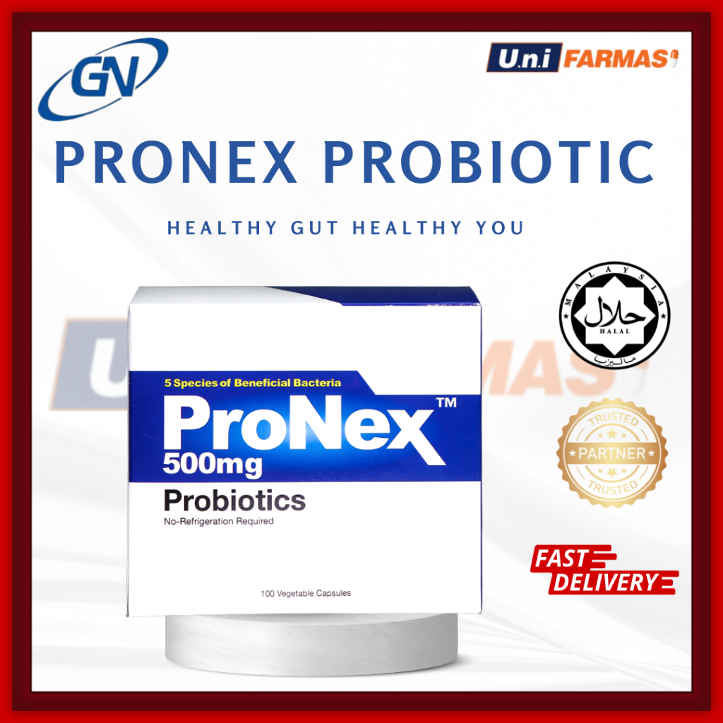 [ORIGINAL] PRONEX 500MG PROBIOTICS 100 CAPSULES | Shopee Malaysia