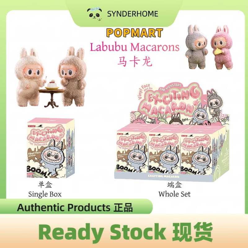 [100% Authentic] RAYA SALES POP MART Labubu Tasty Macarons Vinyl Face ...