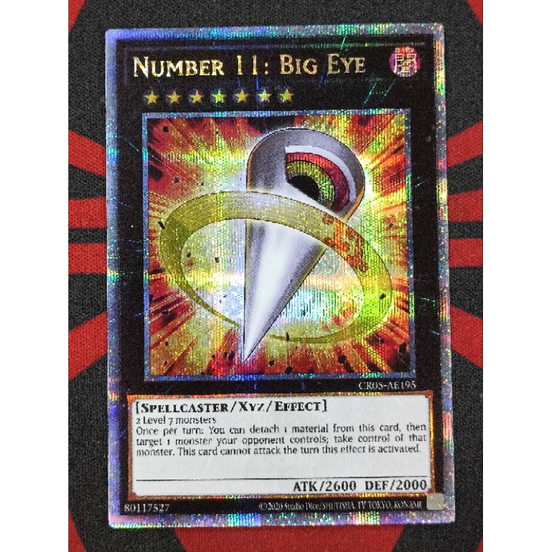 YUGIOH KONAMI CR05-AE195 Number 11: Big Eye (Quarter Century Secret ...