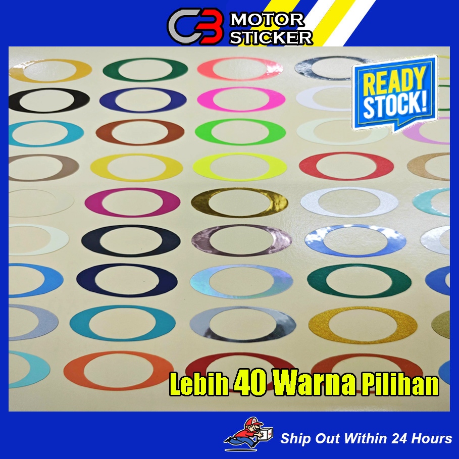 Sticker OAKLEY Fluorescent Color Sticker Cutting Oakley Stiker motor ...