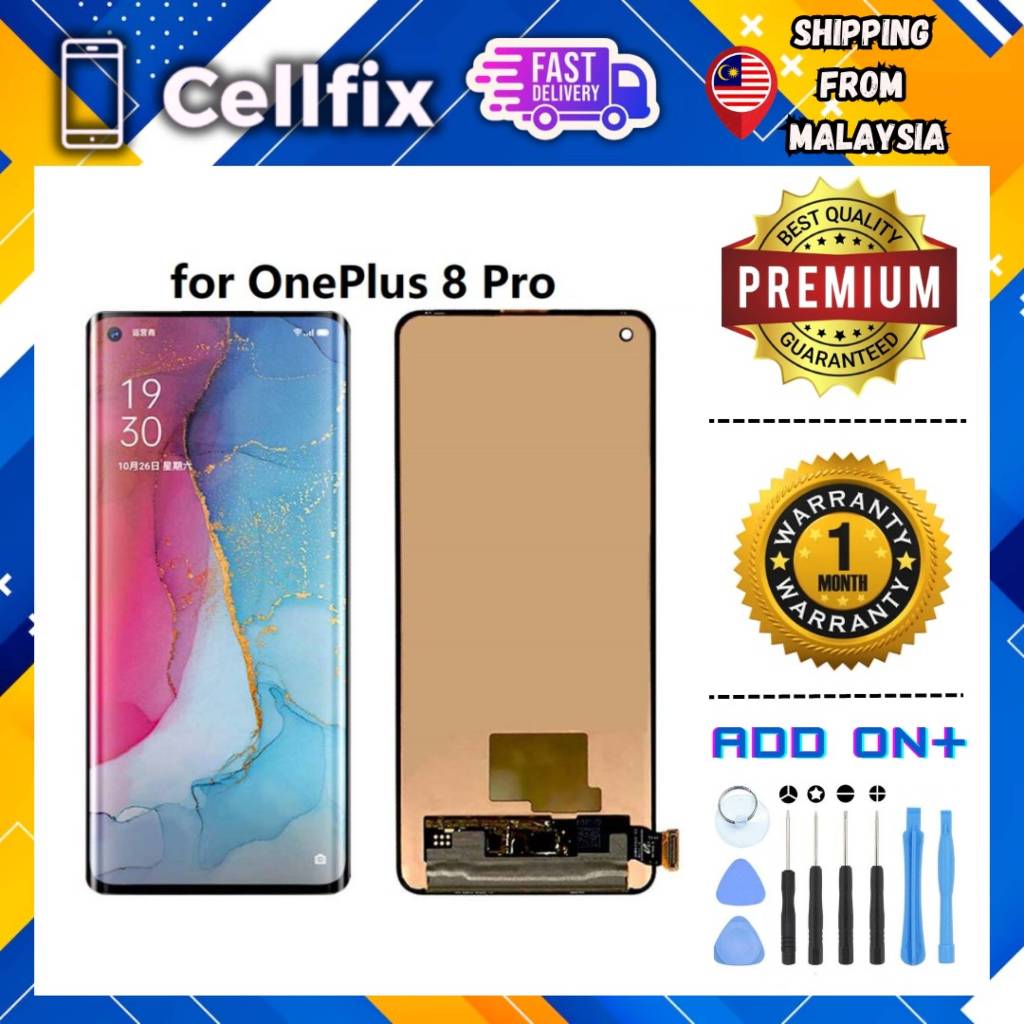 ONE PLUS 8 PRO COMPATIBLE LCD DISPLAY TOUCH SCREEN DIGITIZER | Shopee ...