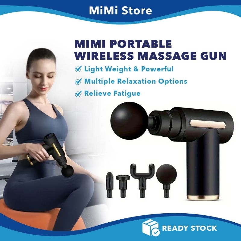 MiMi Mini Fascia Gun Wireless Massage Gun Muscle Relaxation Massage ...