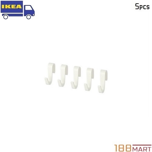 [𝓞𝓻𝓲𝓰𝓲𝓷𝓪𝓵] IKEA SUNNERSTA Hook 5pcs - White | Shopee Malaysia