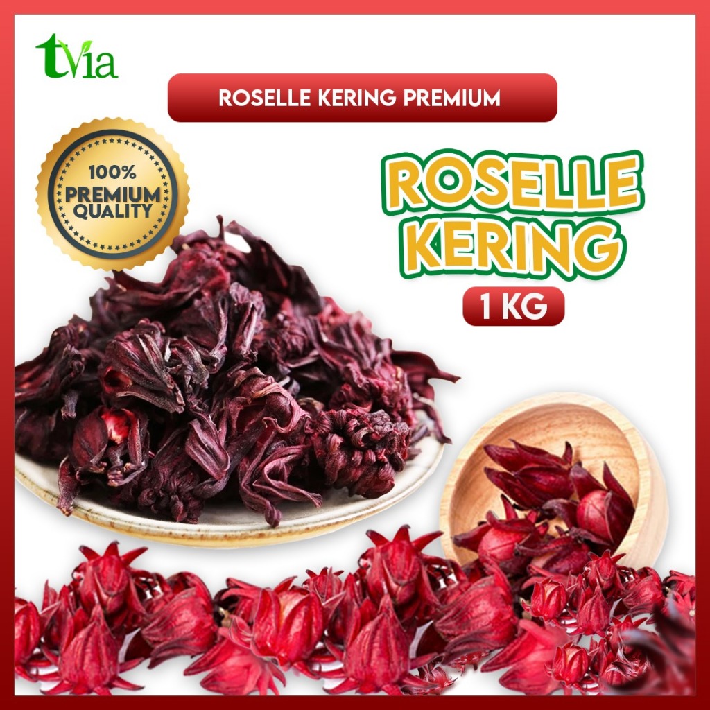 Roselle Kering Premium 1kg | Roselle Kering | Roselle Tea |Dried roselle flower | Roselle ...