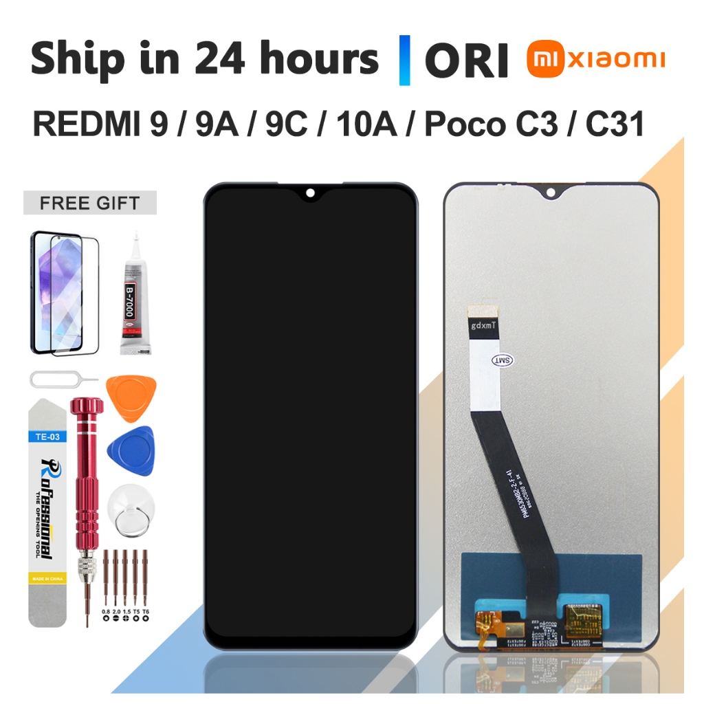 ORIGINAL LCD REDMI 9/REDMI 9A/9C/10A/XIAOMI Poco C3/Poco C31 Replacing ...