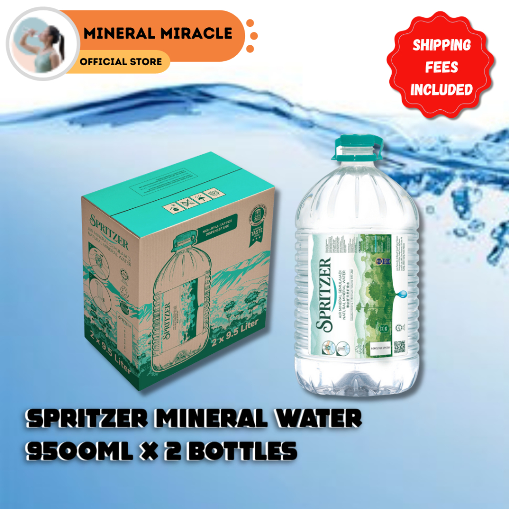 SPRITZER Mineral Water (1 CARTON 9500ml x 2 Bottles) | Shopee Malaysia
