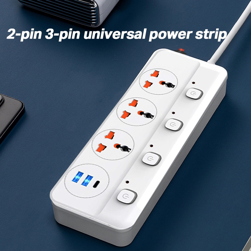 Pure copper socket strip plug with wire home converter USB plug board ...