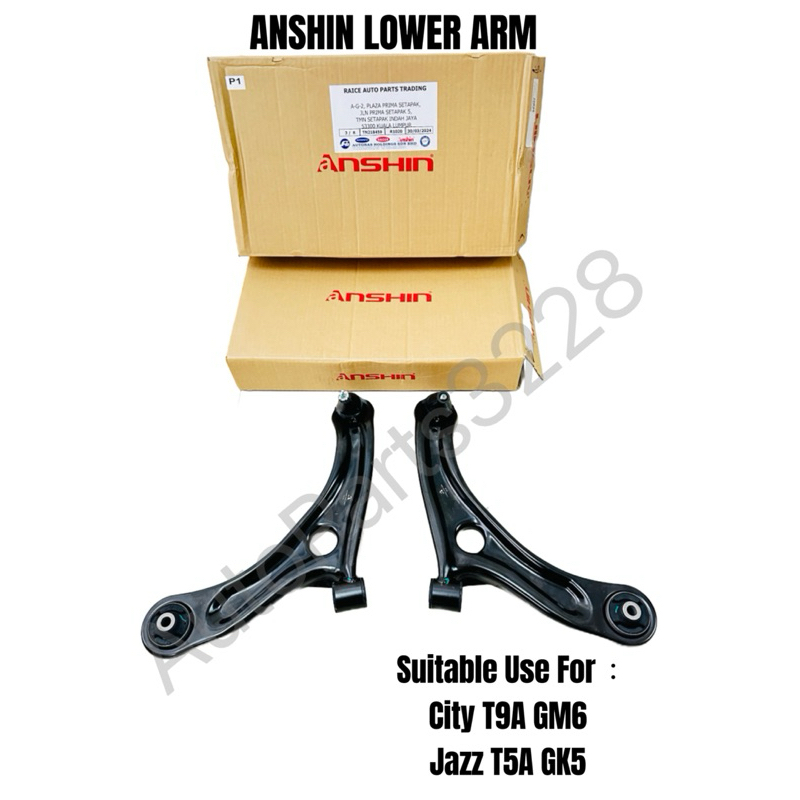 ANSHIN Honda City T9A GM6 Jazz T5A GK5 Front Lower Arm LH & RH | Shopee ...