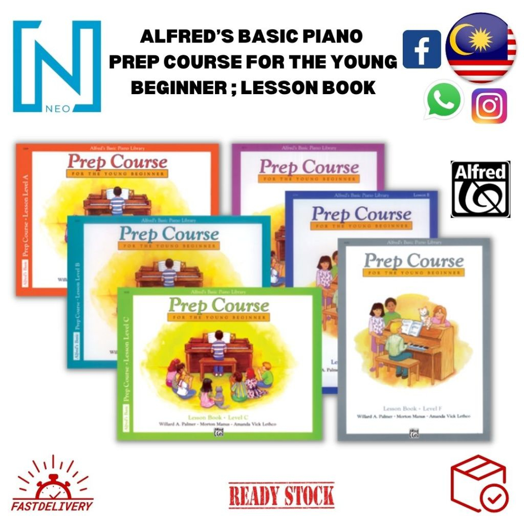 ☆ALFRED MUSIC LESSON BOOK☆ ALFRED BASIC PIANO LIBRARY PREP COURSE FOR ...