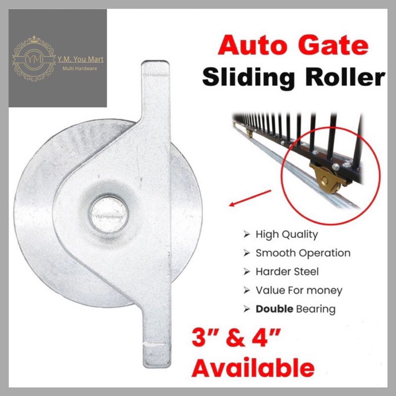 Heavy Duty Sliding Gate Roller 3Inch / 4Inch(75MM X 18MM) V Shape AUTO ...