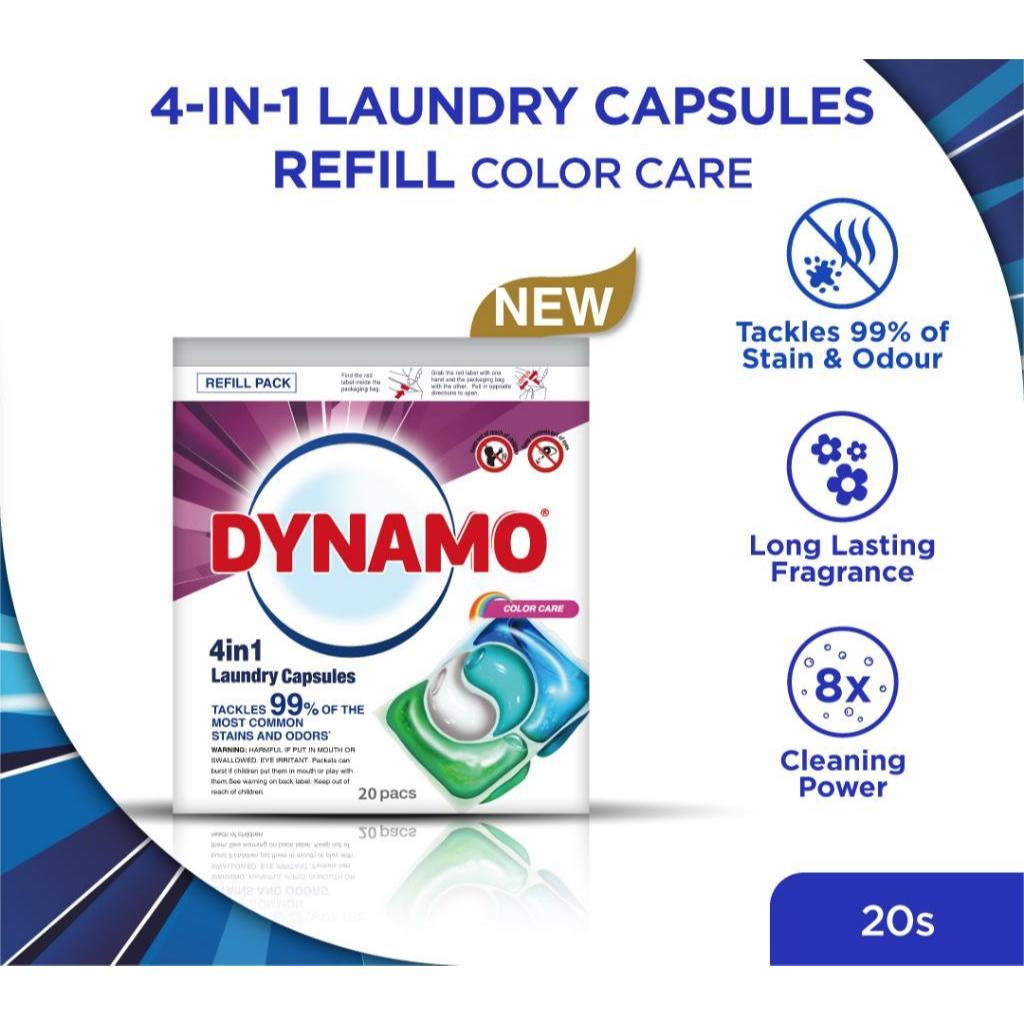 DYNAMO 4in1 Laundry Capsules Refill 20 pcs | Shopee Malaysia