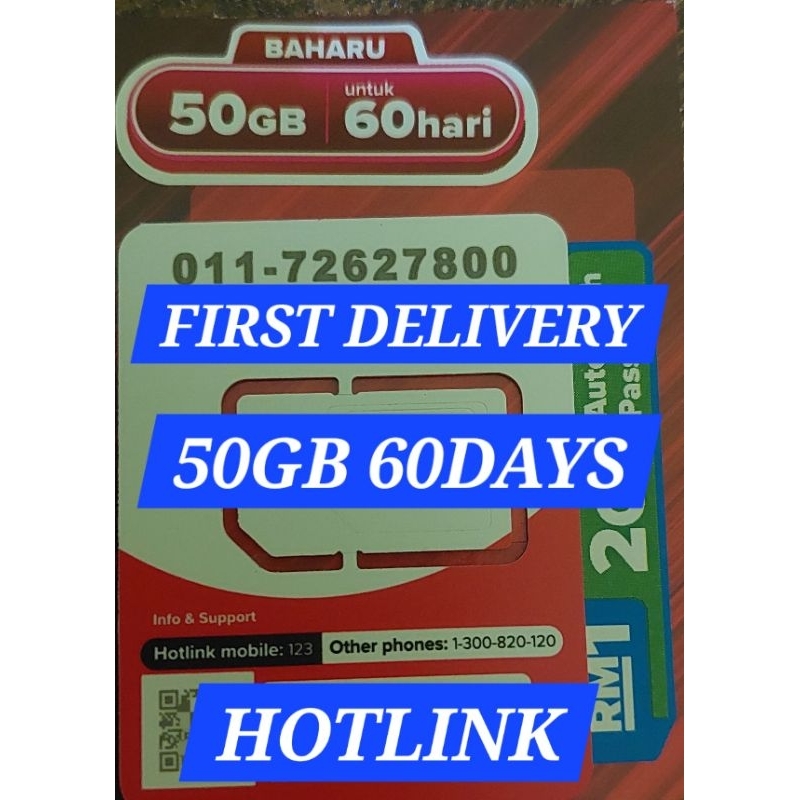 HOTLINK/MAXIS SIM CARD INTERNET 50GB 2 BULAN BALANCE RM 5 | Shopee Malaysia