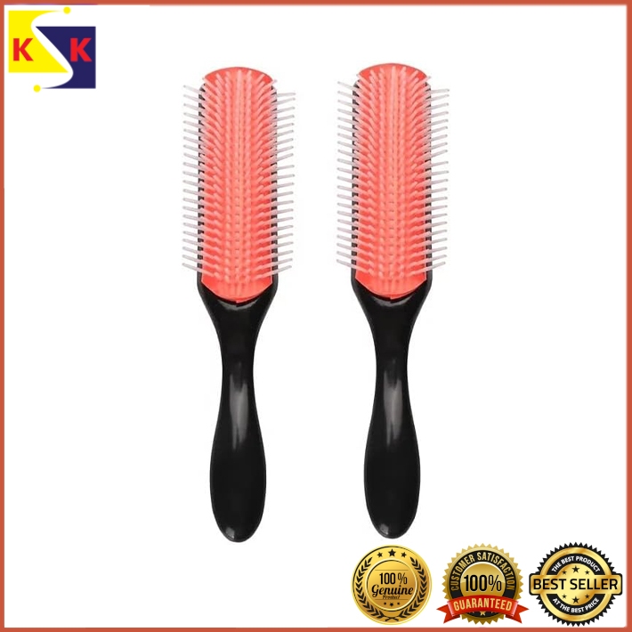 9 Row Detachable Denman Brush for Styling Curly and Wavy Hair. | Shopee ...