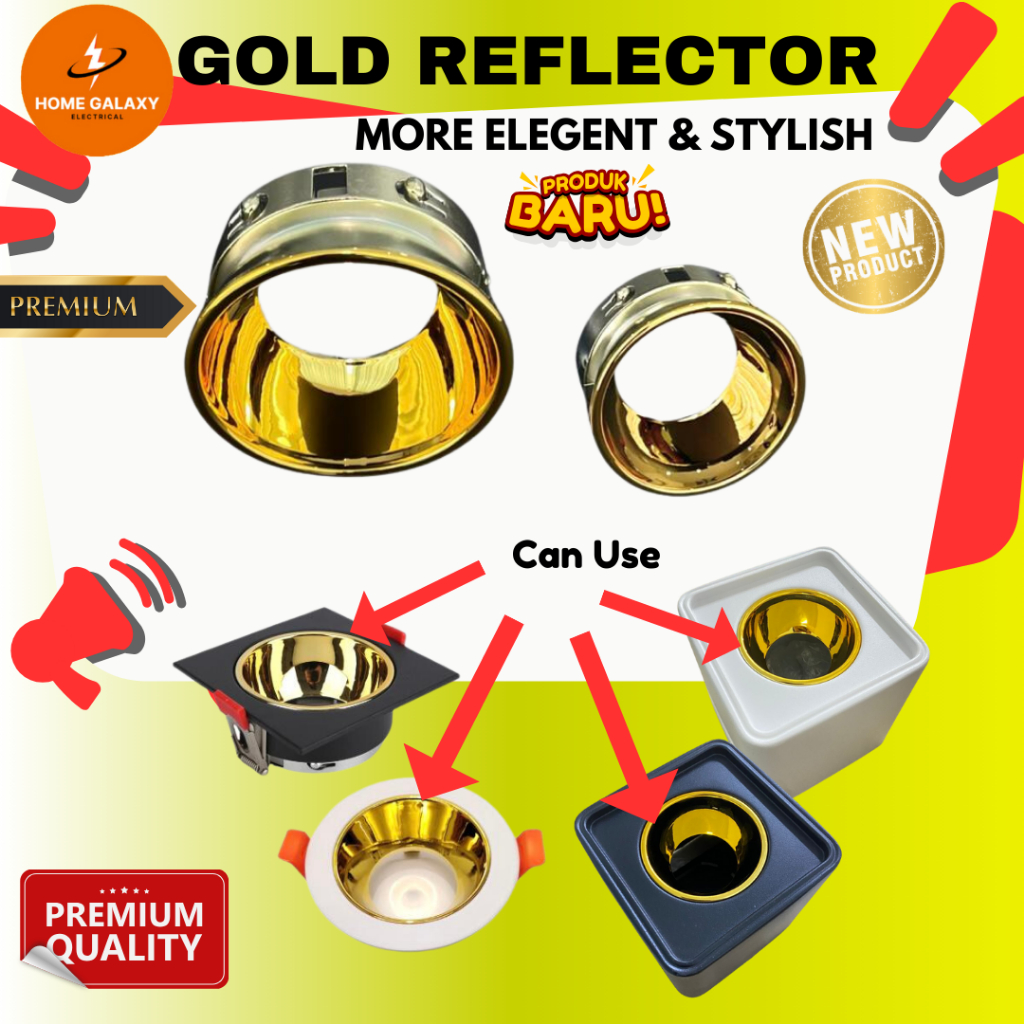 (NEW) New Item , New Gold Reflector/ multifunction reflector/elegant ...