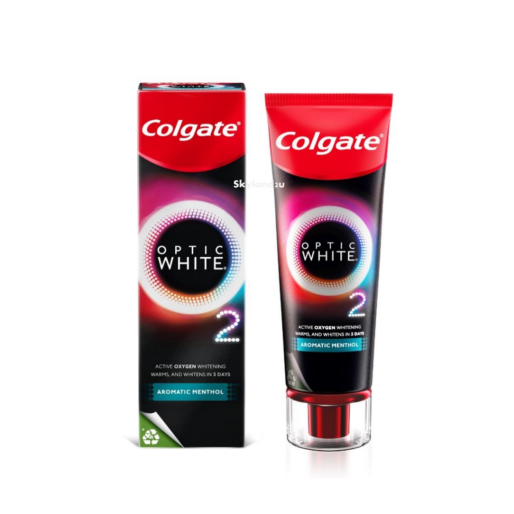 Colgate New Optic White O2 Oxygen Whitening Toothpaste 85g Aromatic ...